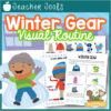 How to Dress for Winter Visual Routine - Pre-K Pages