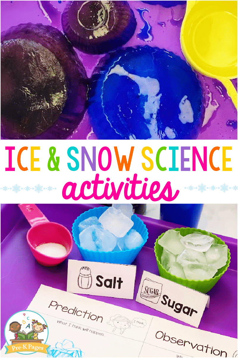 Ice and Snow Science Unit for Pre-K and Preschool - Pre-K Pages