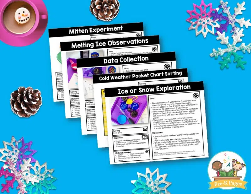 Ice and Snow Science Unit for Pre-K and Preschool - Pre-K Pages