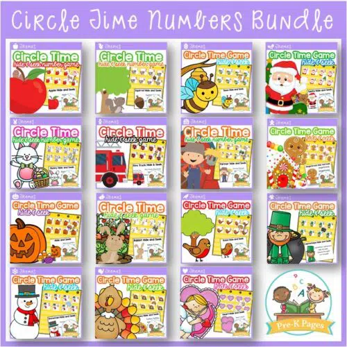 Circle Time Number Games Big Bundle - Pre-K Pages