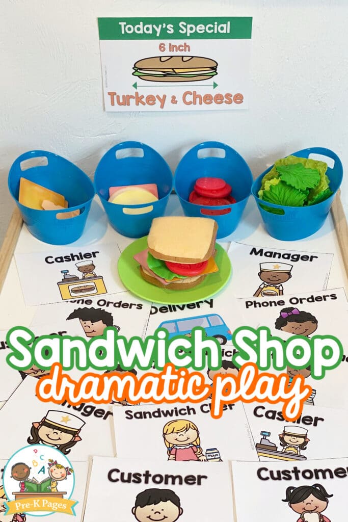 Sandwich Shop Dramatic Play - Pre-K Pages