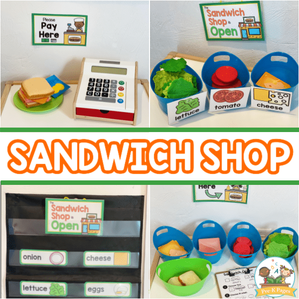 Sandwich Shop Dramatic Play - Pre-K Pages