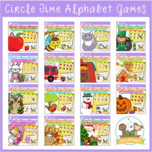 Circle Time Games Alphabet Bundle - Pre-K Pages