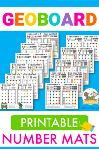 Geoboard Number Mats for Preschool & Pre-K - Pre-K Pages