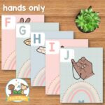 ASL Alphabet Posters - Pre-K Pages