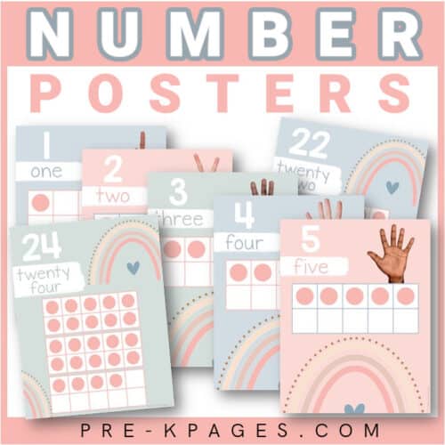 Number Posters 0-30 - Pre-K Pages