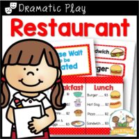 Restaurant Dramatic Play Kit - Pre-K Pages