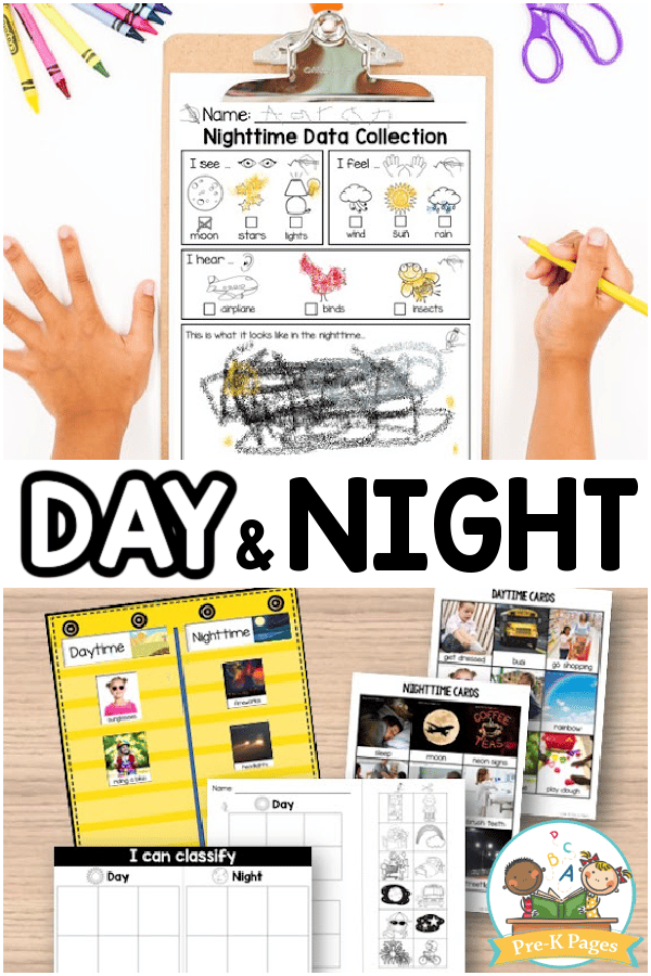 Day and Night Science Unit for Pre-K and Preschool - Pre-K Pages