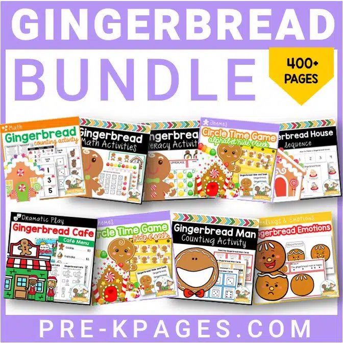 Gingerbread Man Theme Activities for Preschool