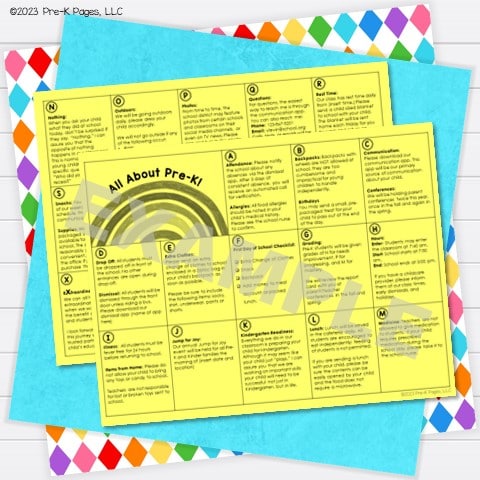 Open House Meet the Teacher Ultimate Bundle - Pre-K Pages