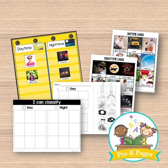 Day and Night Science Unit for Pre-K and Preschool - Pre-K Pages