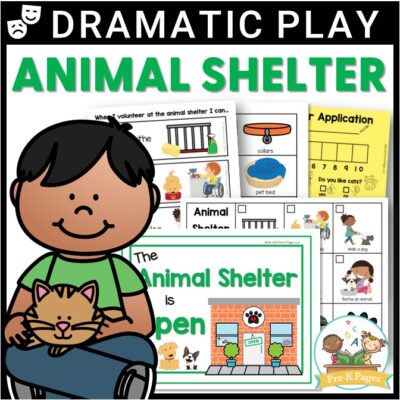 Animal Shelter Dramatic Play Printables for Preschool PreK - Pre-K Pages