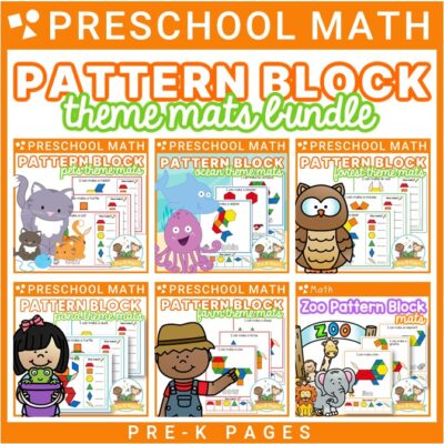 Theme Pattern Block Mats Bundle - Pre-K Pages