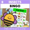 Bug Bingo Game - Pre-K Pages