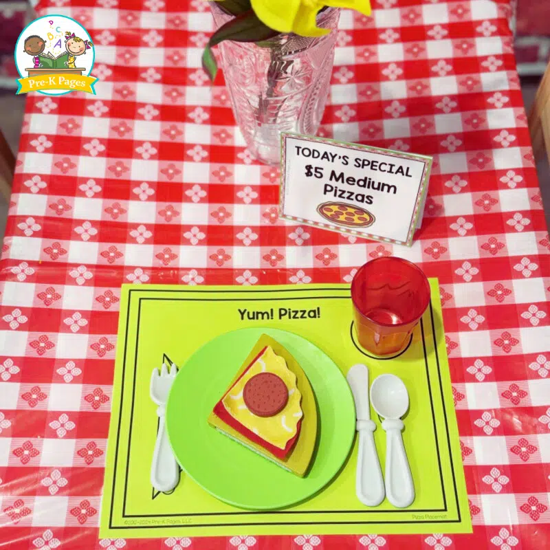 Dramatic Play Pizza Shop - Pre-K Pages
