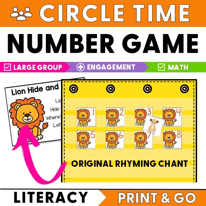 Circle Time Number Games Big Bundle - Pre-K Pages