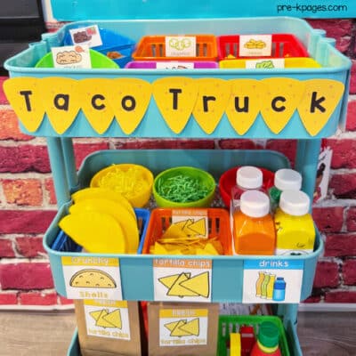 Taco Truck Dramatic Play Center Printables - Pre-K Pages