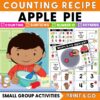 Apple Pie Counting Recipe Fall Theme Math Center Activity - Pre-K Pages