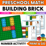 Building Brick Number Mats - Pre-K Pages