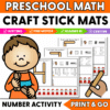 Craft Stick Number Mats - Pre-K Pages