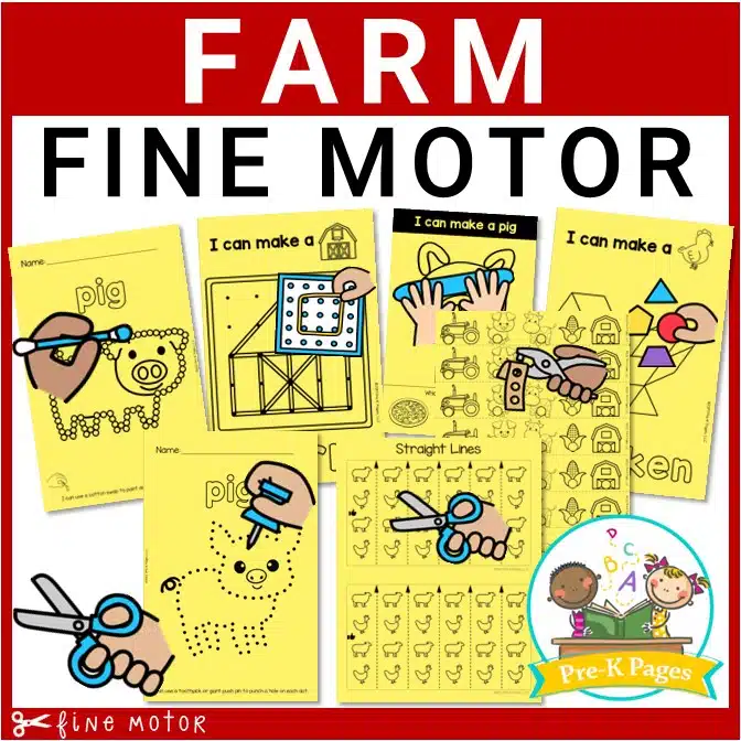 Farm Fine Motor Activities for Preschoolers - Pre-K Pages