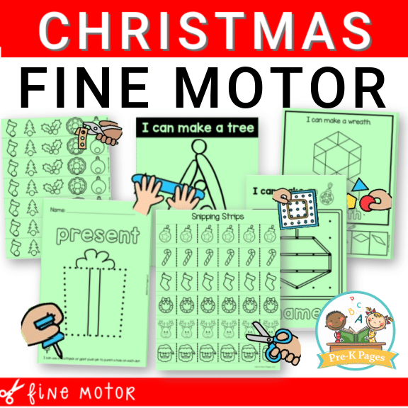 Christmas Fine Motor Activities for Preschool - Pre-K Pages