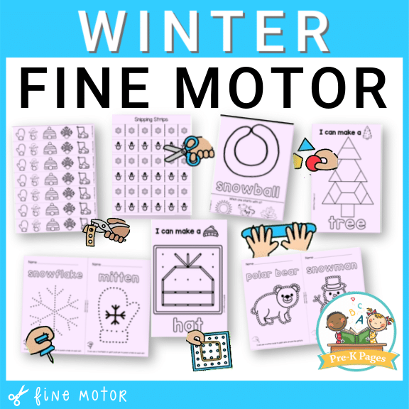 Winter Fine Motor Activities for Preschool - Pre-K Pages