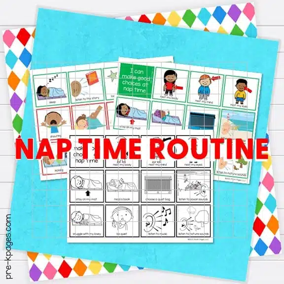 Nap Time Routine for Preschool Pre-K | Visual Schedule, Social Story ...