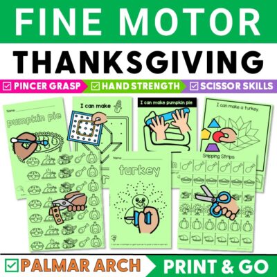 Thanksgiving Fine Motor Activities for Preschool - Pre-K Pages