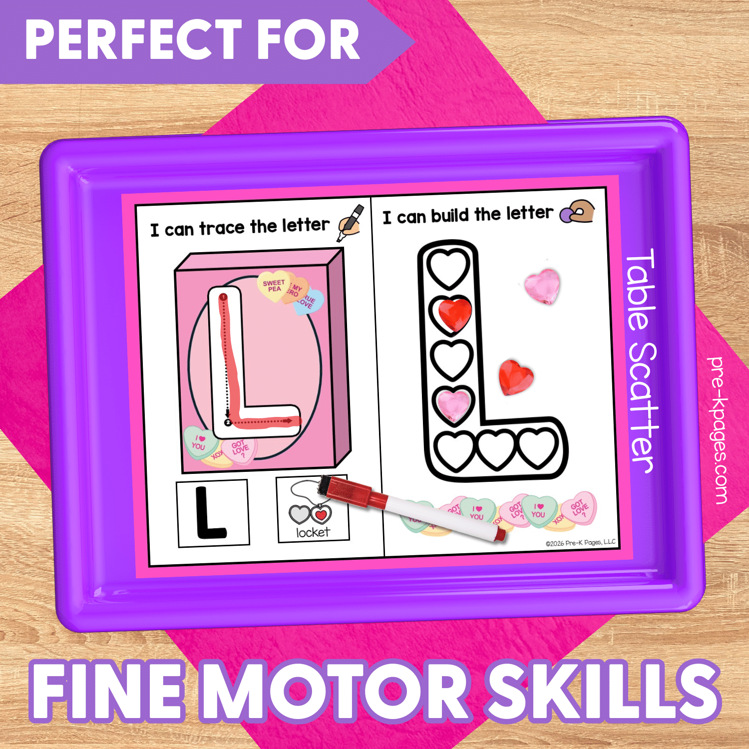 Valentine Fine Motor Writing Mats | Alphabet Centers for Preschool, Pre ...