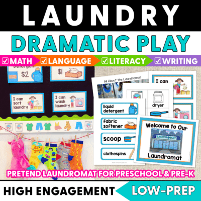 Laundry Dramatic Play | Pretend Laundromat Center | Clothes Study - Pre ...