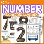 Train Track Number Mats for Preschool & Pre-K - Pre-K Pages