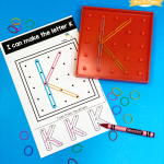 Letter Geoboard Task Cards - Alphabet Fine Motor - Pre-K Pages