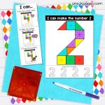 Magnet Tiles Number Mats 1-20 | Preschool Pre-K Number Recognition ...