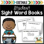 Printable sight word books for preschool and kindergarten students