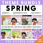 Ultimate Spring Themes Pre-K Lesson Plan Bundle - Pre-K Pages