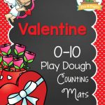 Valentine Play Dough Counting Mats - Pre-K Pages